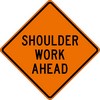 Shoulder Work Sign, Traffic Signs, Road Signs from Trans Supply.com